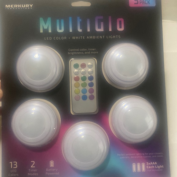 Merkury Innovations | Other | Multiglo Led Color White Ambient Lights ...